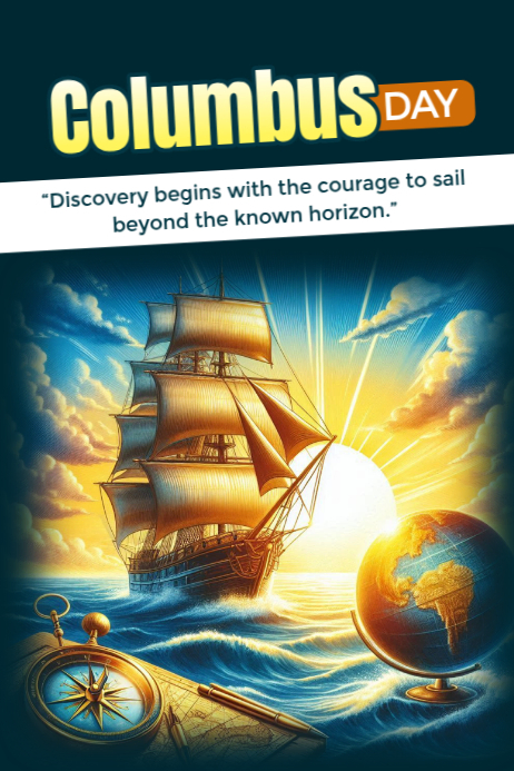Columbus day Template | PosterMyWall