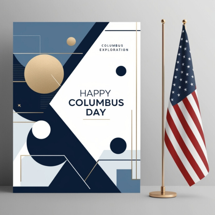 Columbus Day Template | PosterMyWall