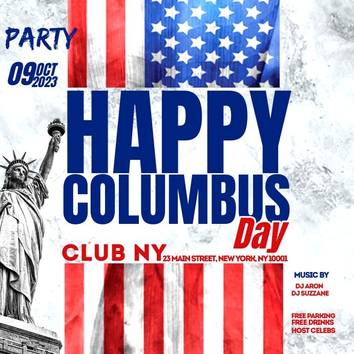 COLUMBUS DAY Template | PosterMyWall