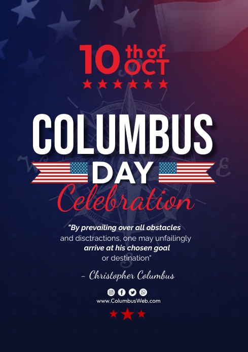 Columbus Day Flyer Template | PosterMyWall