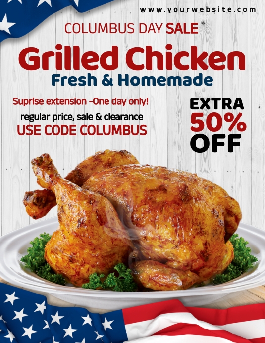 Columbus Day - Flyer Template | PosterMyWall