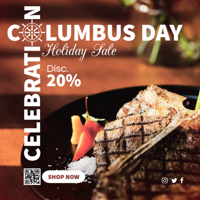 Copy of Columbus Day Sale | PosterMyWall