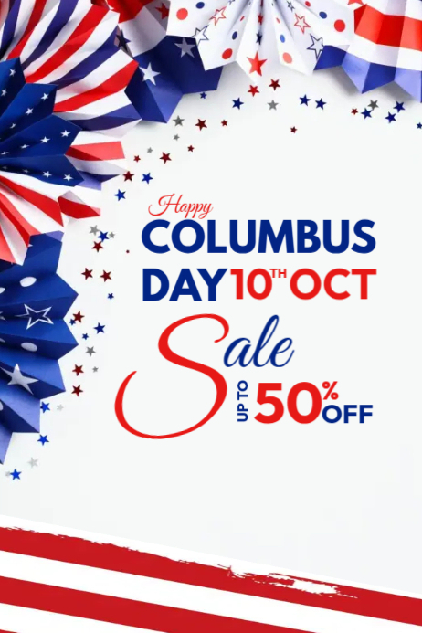 Columbus Day Template | PosterMyWall