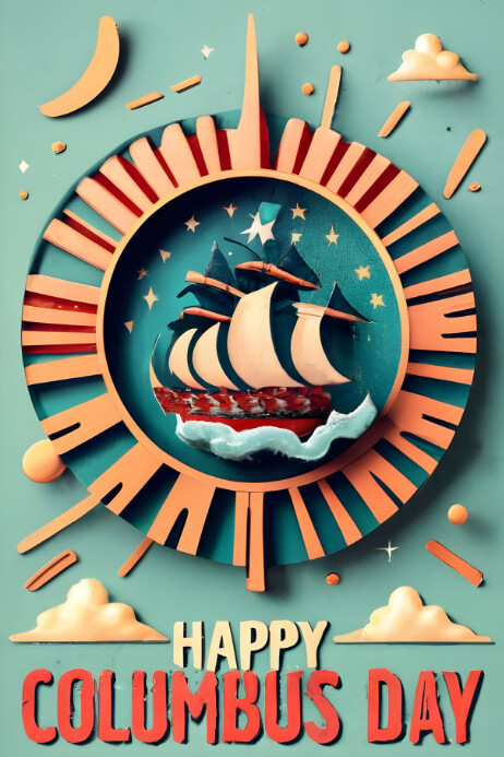 Columbus day template | PosterMyWall