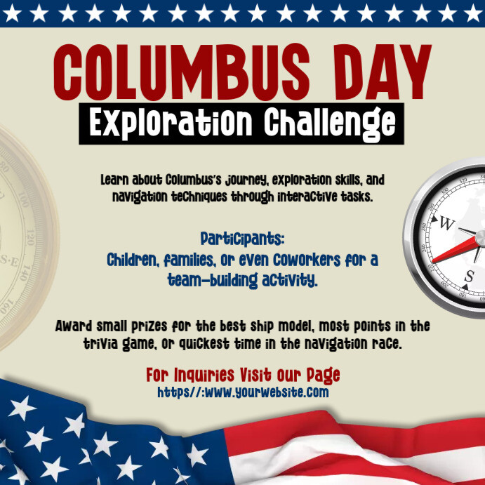 Columbus Day Template | PosterMyWall