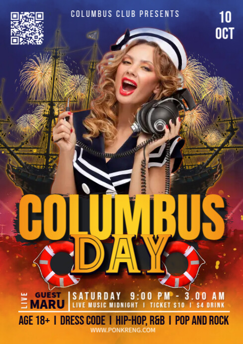 Columbus Flyer Party Template | PosterMyWall