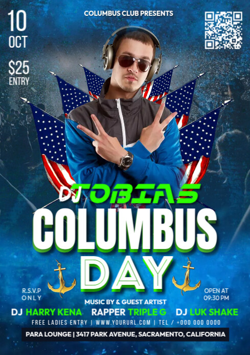 Columbus Party Template | PosterMyWall
