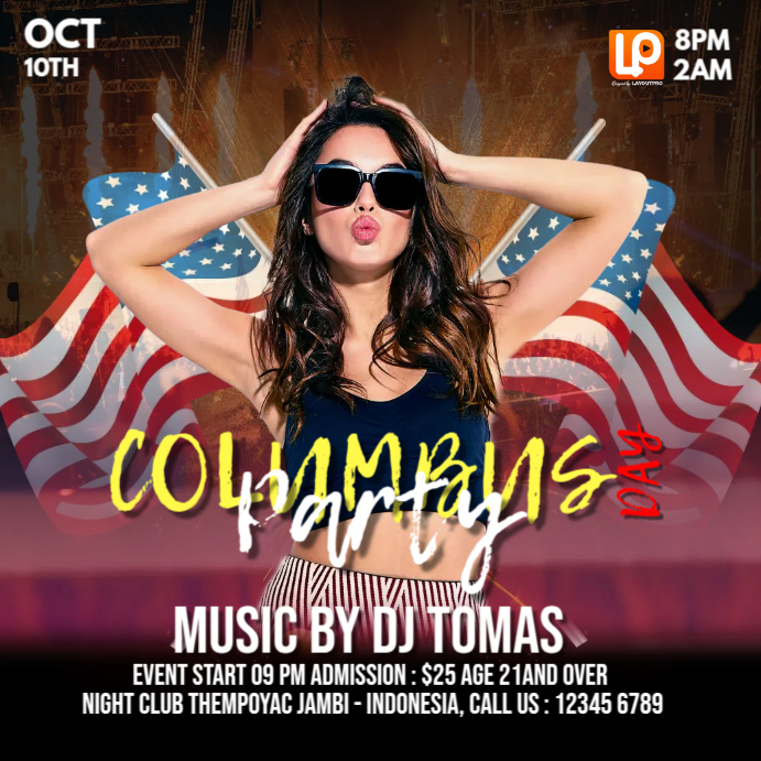 Copy of Columbus Party Flyers | PosterMyWall