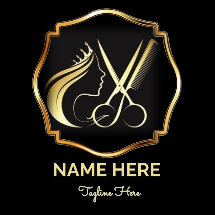 comb logo and brush company logo golden comb Template | PosterMyWall