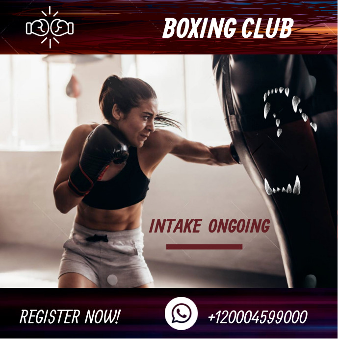 Combat, Boxing, Fitness Training Club Template | PosterMyWall