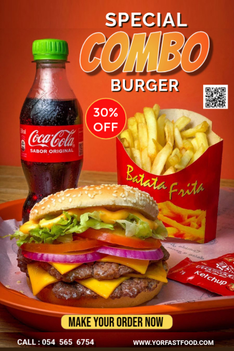 Combo Burger Poster Template | PosterMyWall