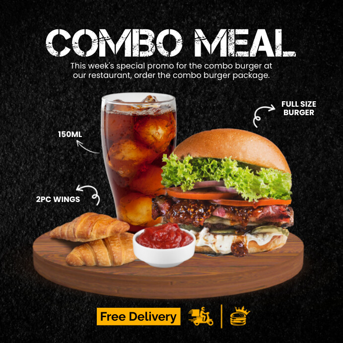 Combo Meal Template | PosterMyWall