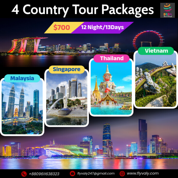 Combo Tour Packages Template | PosterMyWall