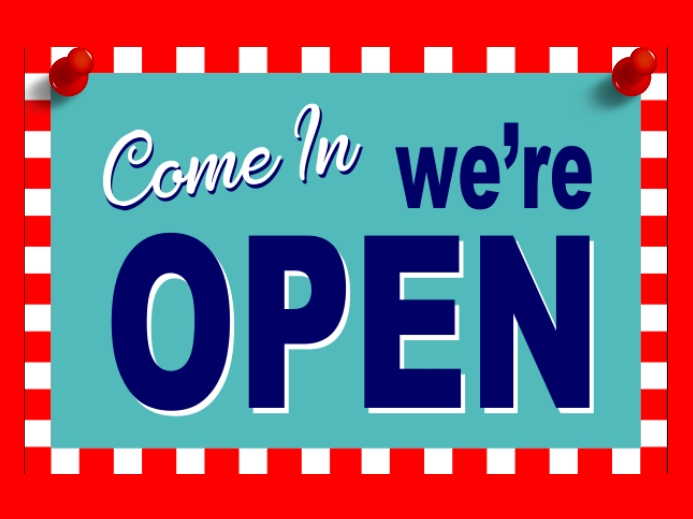 Come In We're Open Template | PosterMyWall