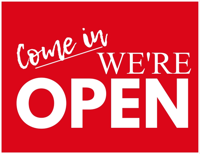Copy of COME IN WE'RE OPEN SHOP SIGN TEMPLATE | PosterMyWall