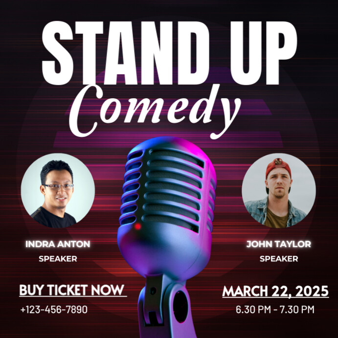 Comedy Template | PosterMyWall