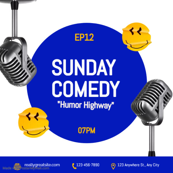 Comedy Flyer Template | PosterMyWall