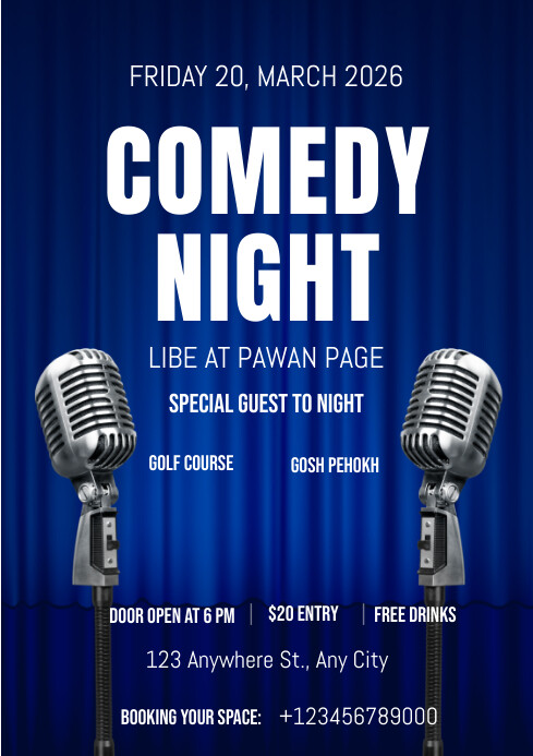 comedy night Template | PosterMyWall