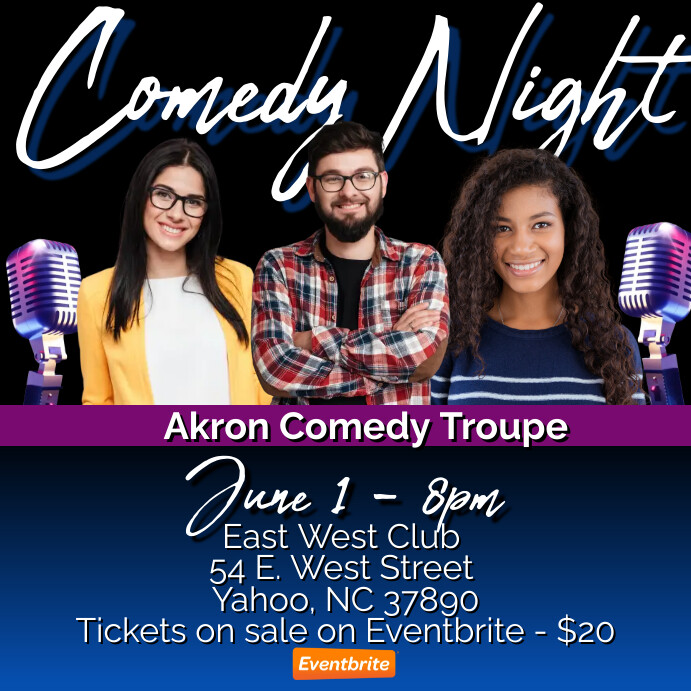 Comedy Night Template | PosterMyWall