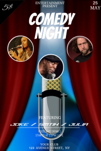 comedy night flyer template | PosterMyWall