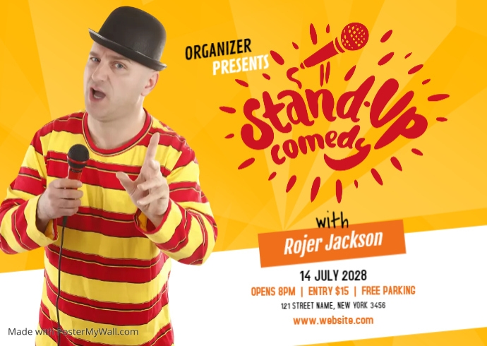 Copy of Comedy Show Ad | PosterMyWall