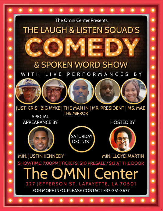 Copy of COMEDY SHOW FLYER TEMPLATE | PosterMyWall