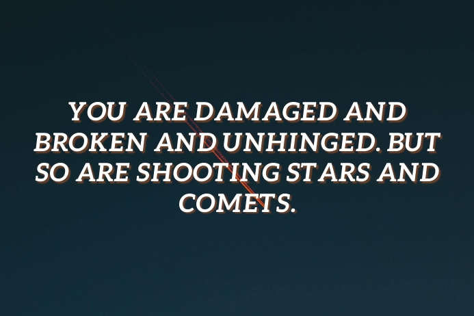 comet quote design template | PosterMyWall