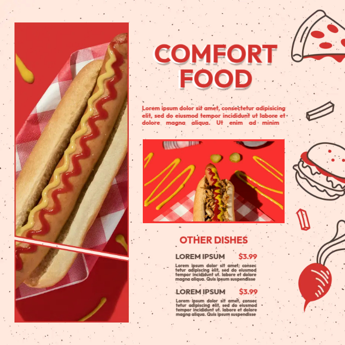 Comfort Food Ads Template | PosterMyWall