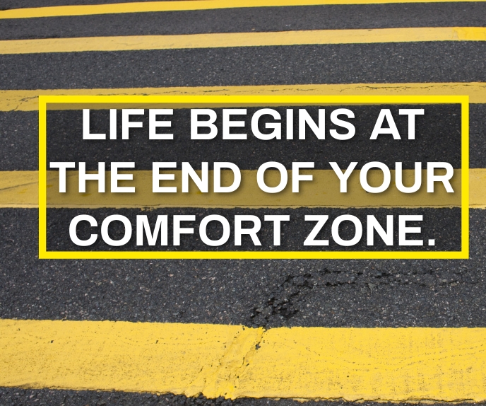 COMFORT ZONE QUOTE TEMPLATE | PosterMyWall