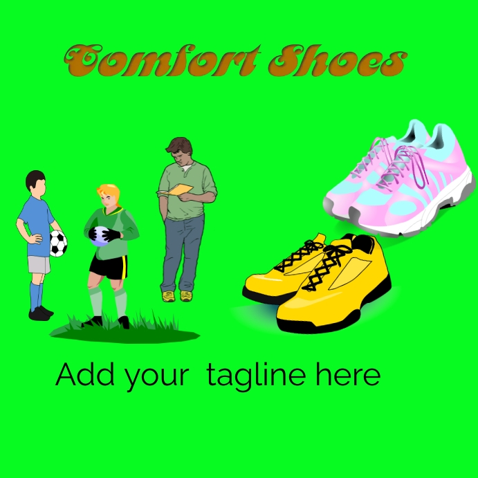 Comfortable Shoes logo design Template | PosterMyWall