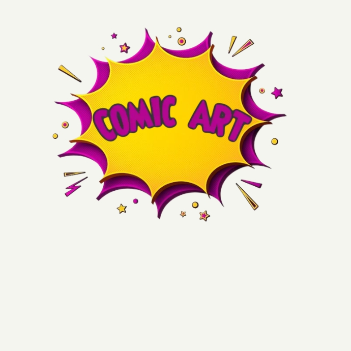 Plantilla de Comic art logo | PosterMyWall