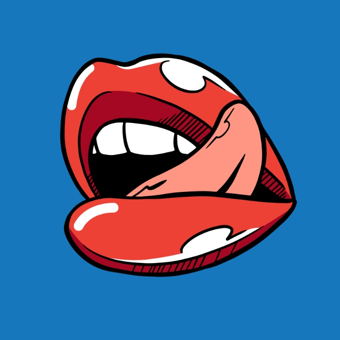 Comic lips poster design Template | PosterMyWall
