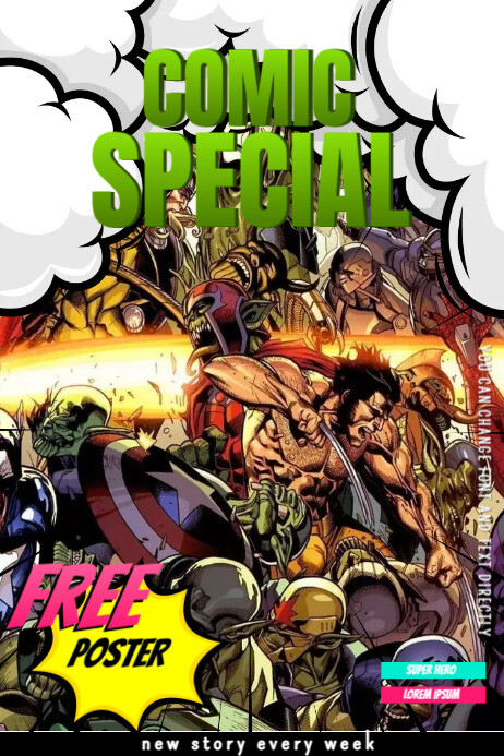 Comic Special Template | PosterMyWall