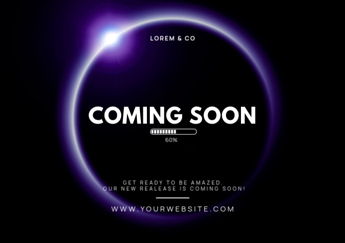 Coming Soon A4 Landscape Template | PosterMyWall