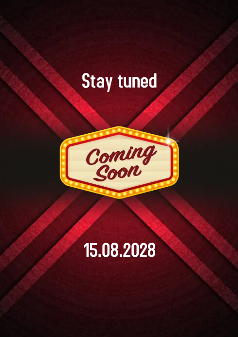 Coming soon announcement Template | PosterMyWall