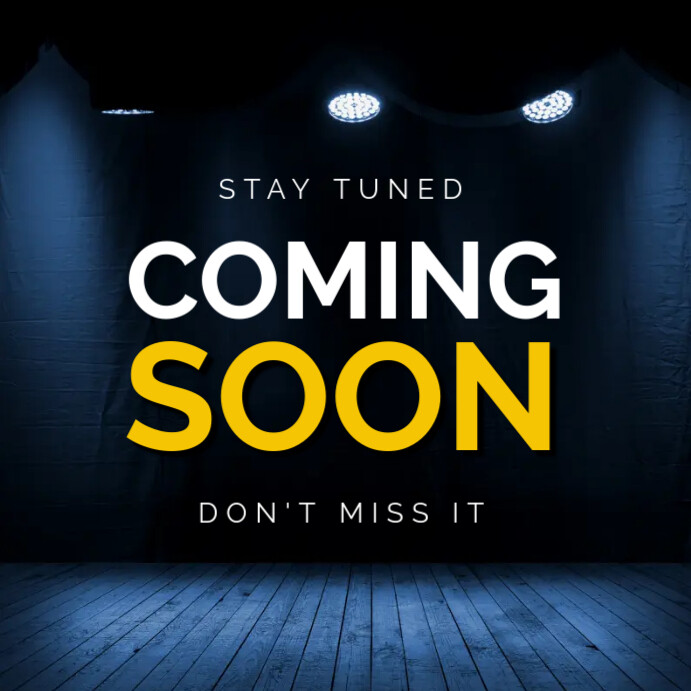 Coming soon announcement templates | PosterMyWall