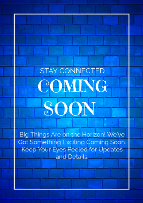 Plantilla de Coming soon celebration | PosterMyWall