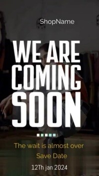 Coming soon editable video template | PosterMyWall