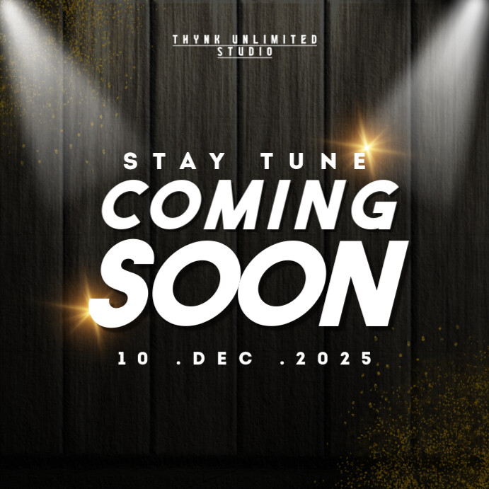 Plantilla de Coming soon | PosterMyWall