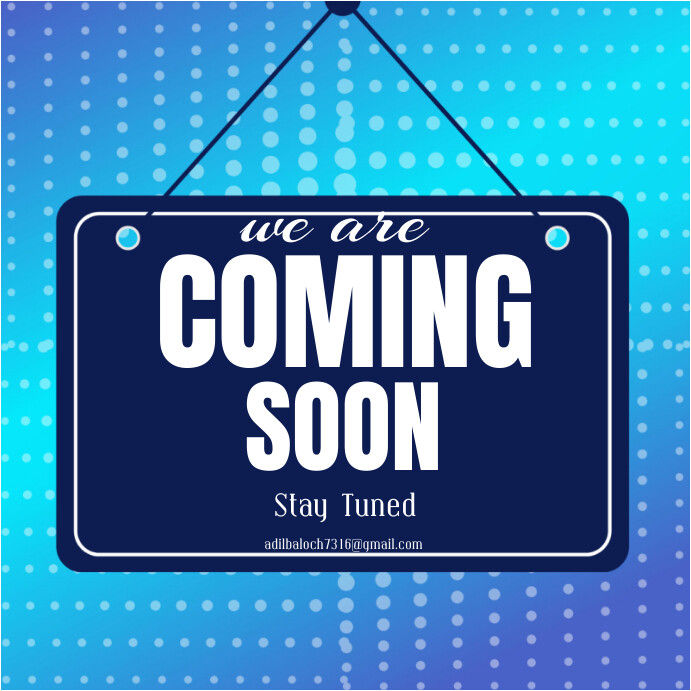 Plantilla de Coming soon | PosterMyWall