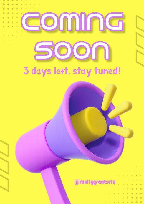 Coming Soon Template | PosterMyWall