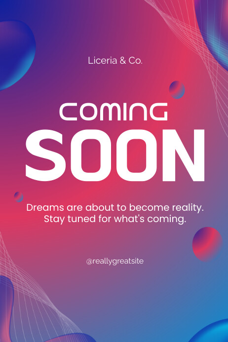 Coming Soon Template | PosterMyWall