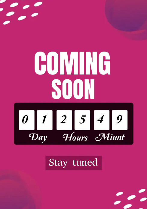 Coming soon flyer templates | PosterMyWall