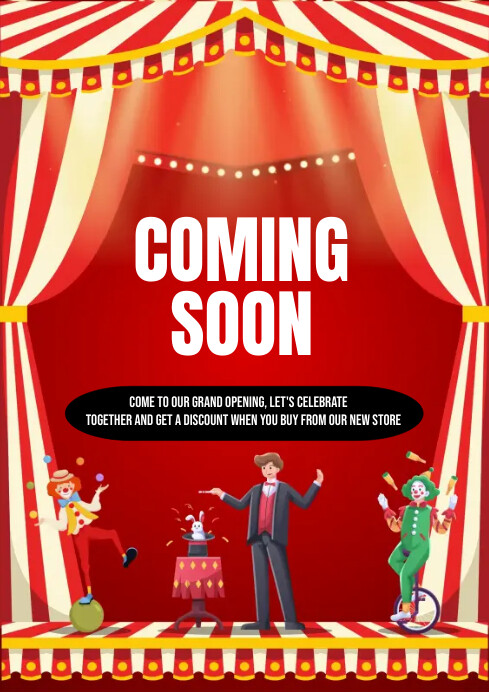 Coming soon flyer templates | PosterMyWall