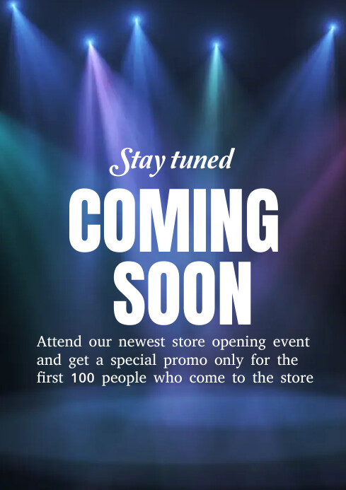 Coming soon flyer templates | PosterMyWall