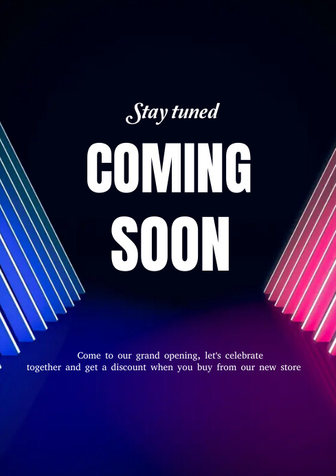 Coming soon flyer templates | PosterMyWall