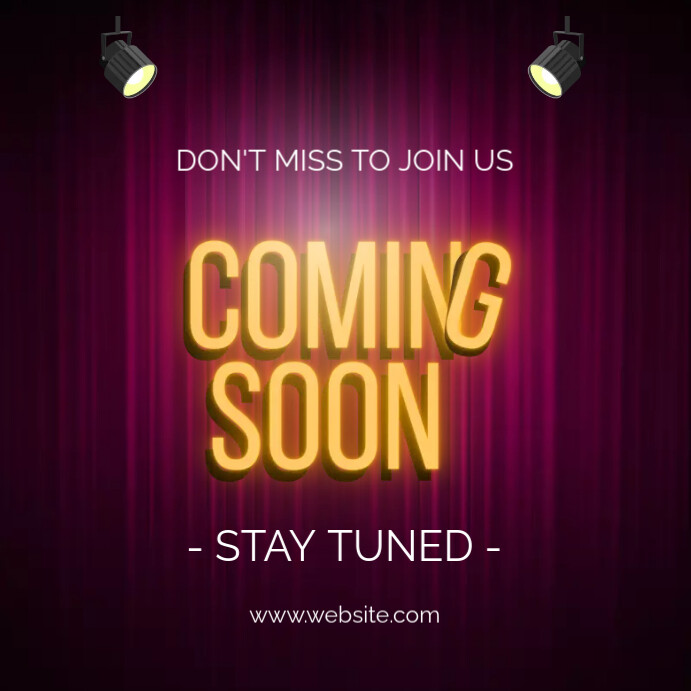 Coming soon free templates | PosterMyWall