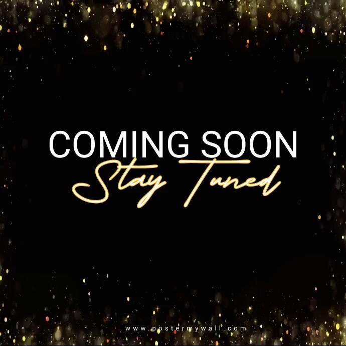 coming soon golden template | PosterMyWall