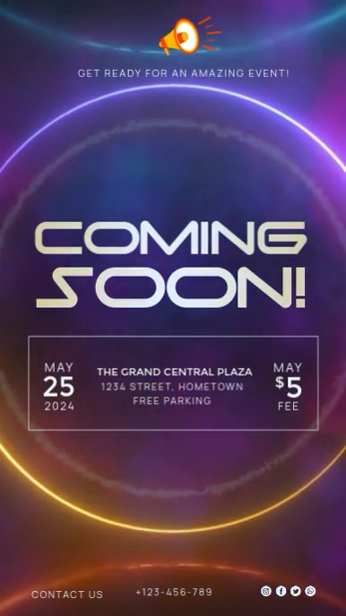 Copy of Coming Soon IG Story Video | PosterMyWall