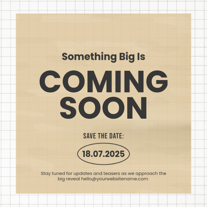 Coming Soon Instagram Post Template | PosterMyWall